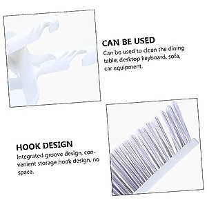 2 Sets Cleaning Brush Home Cleaning Accessory Kitchen Mini Pan Table Cleaning Tool Mini Hand Broom Shovel Brush Combination Mini Dustpan Household Cleaning Supplies Plastic White Healeved