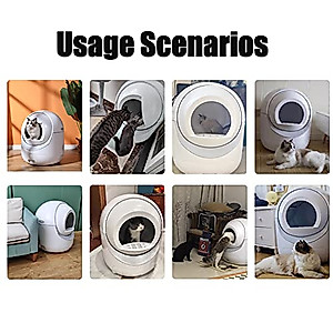 Self Cleaning Cat Litter Box, Automatic Cat Litter Box, Cat Robot Litter Box for Cats from 3.3 pounds to 22 pounds, App Control