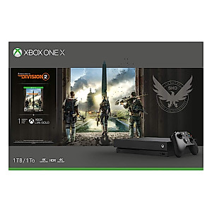 Xbox One X 1TB Console - Tom Clancy's The Division 2 Bundle (Renewed) (2017 Model)