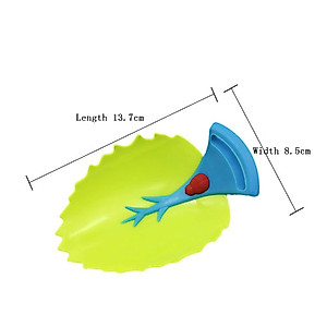 AKOAK 2 Pcs/Pack Safe Baby Faucet Extenders Natural Leaves Design Faucet Handle Extensions Sink Handle Extenders for Babies,Toddlers,Kids and Children（Brown and Blue）