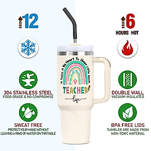 Teacher Appreciation Gifts for Women, Christmas Birthday Gifts for Best Teacher from Student, Graduation Teacher Gifts Basket for Women, Thank You Gifts Sets for Teacher