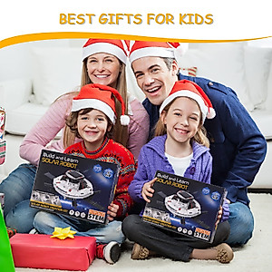 AESGOGO STEM Projects for Kids Ages 8-12, Solar Robot Toys 6-in-1 Science Kits DIY Educational Building Space Toy, Christmas Birthday Gifts for 7 8 9 10 11 12 13 Year Old Boys Girls Teens.