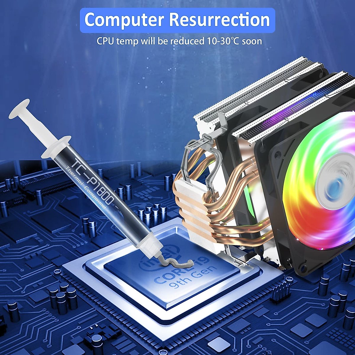 PANO-MOUNTS 18W/m•K 5g Thermal Paste, High Performance Thermal heatsink Compound CPU, for Cooling PC GPU, PS5, Laptops Graphics Cards and Other Processors