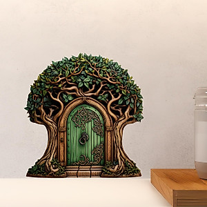 Beautiful Tree Fairy Door Wall Sticker - Removable Wall Decal