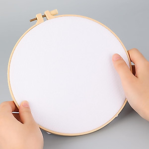 10Pcs White Cotton Fabric Embroidery Fabric Squares Embroidery Cloth Natural Cotton Fabric for Embroidery Garment Craft Flower Pot Decoration Embroidery Cross Stitch Cloth,6 Pcs7.9 Inch and 4 Pcs11.8