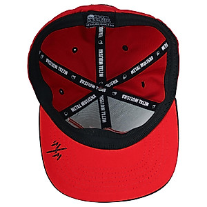 Metal Mulisha Men's Ghost Flex HAT, Black Red, L/XL