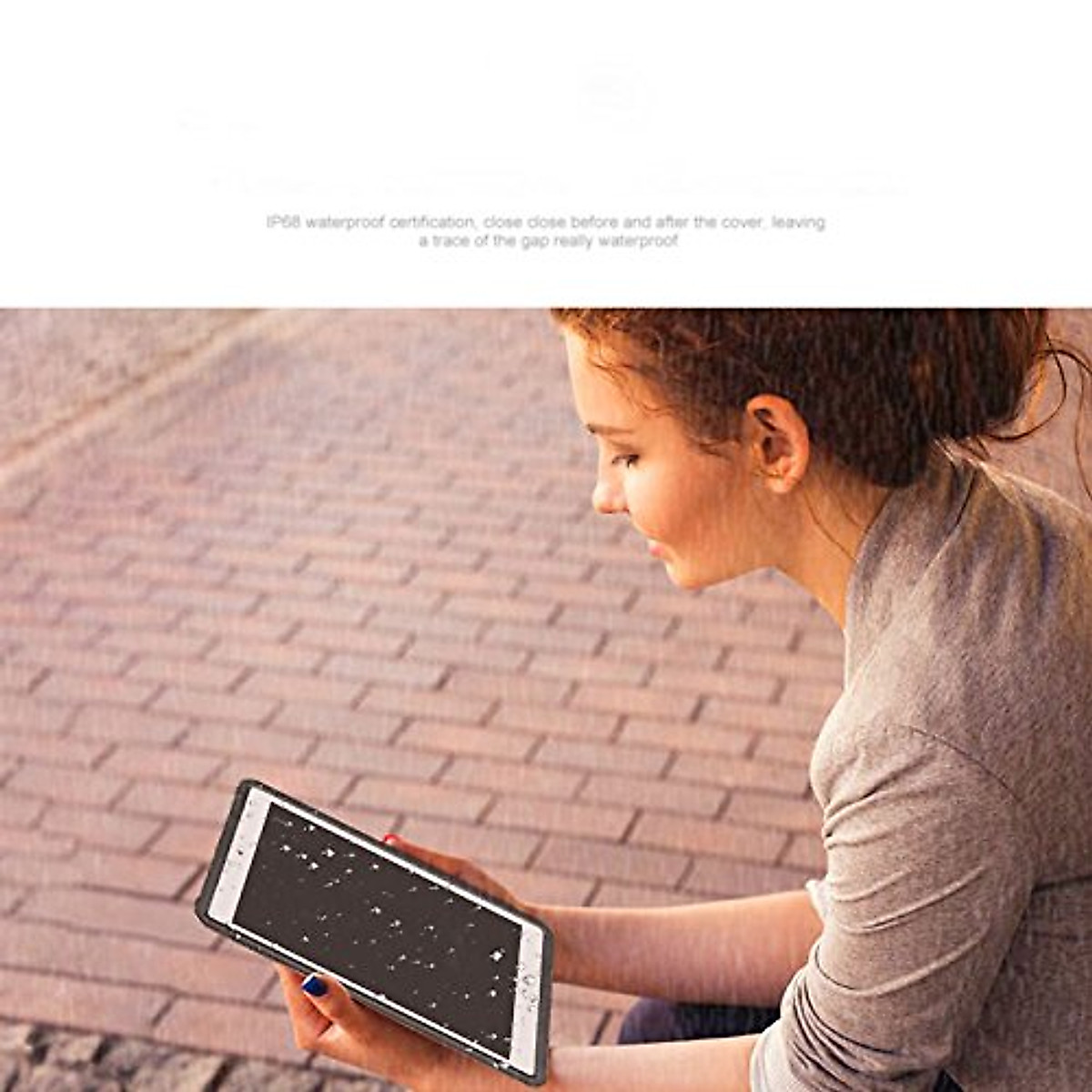 AICase iPad Pro 9.7/iPad Air 2 2014 IP68 Waterproof, 360 Degree All Round Protective Ultra SlimDust/Snow Proof with Lanyard