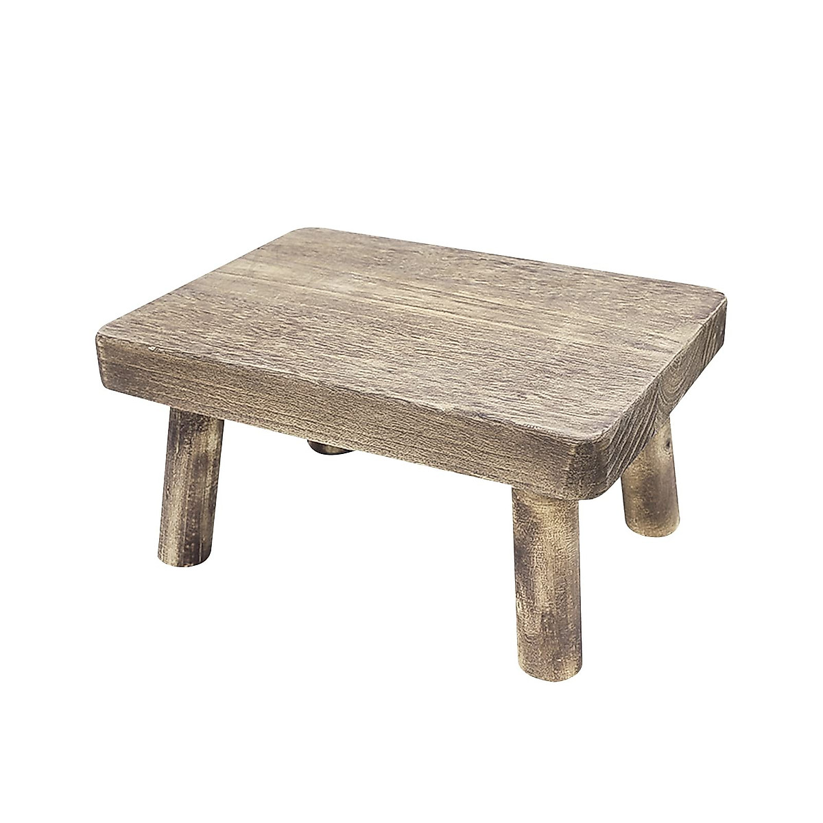 Wooden Step Stool for Kids and Adults, Portable Rectangle Bed Stool, Wooden Stool for Kitchen Living Room Closet Kitchen Step Stool Home Decoration 14.17x10.63x7.48inch, No Assembly Needed, Solid Wood