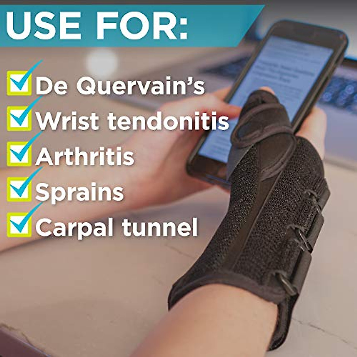 BraceAbility Thumb & Wrist Spica Splint | De Quervain's Tenosynovitis Long Stabilizer Brace for Tendonitis, Arthritis & Sprains Forearm Support Cast (XS - Left Hand)