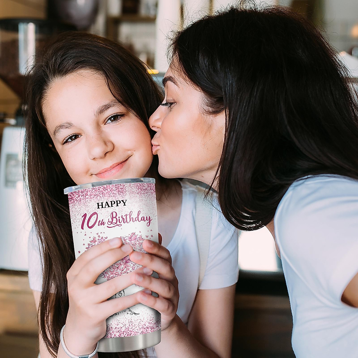 ZANIION 10 Year Old Girl Birthday Gifts Tumbler 1PC, Birthday Gifts for 10 Year Old Girl, Best 10 Year Old Girl Gift Ideas, Happy 10th Birthday Girl, 10th Birthday Decoration Coffee Cup 20oz