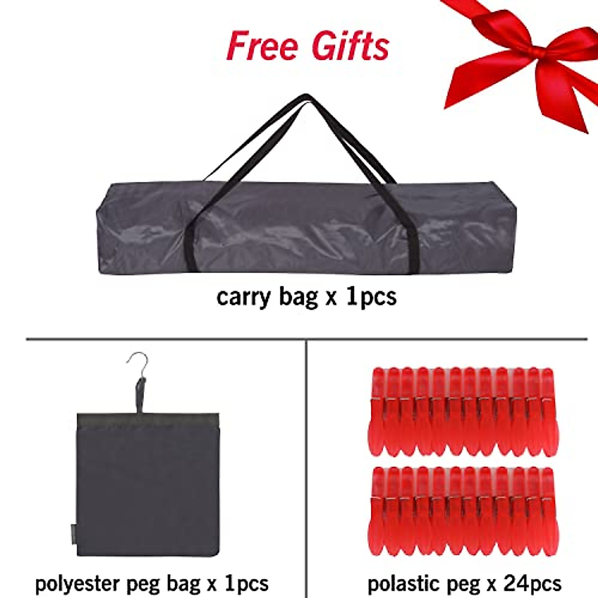 STORAGE MANIAC Outdoor Umbrella Drying Rack, 8 Lines with 82 Feet Drying Space, Steel Frame & Adjustable Height, 4-arm Umbrella Clothesline for Laundry, Collapsible Clothes Drying Rack for Backyard