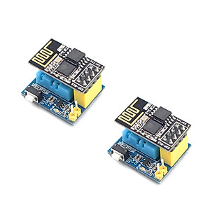 ESP8266 ESP-01S DHT11 Temperature and humidity WiFi node module, with ESP-01S wireless module, Pack of 2