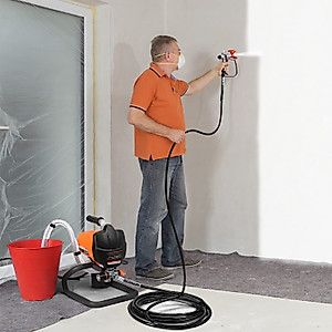 Wilrex Airless Paint Sprayer, 500W Spray Gun Tool for Interior & Exterior Home, Specialized for Water-Based Paint, Project Painter, (PPS01A)