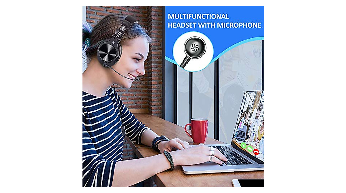 OneOdio A71 Wired Gaming Headphones with Microphone & Stereo Sound