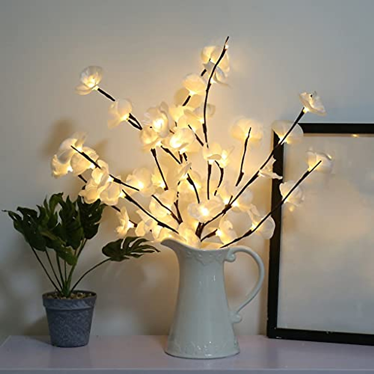 Home Garden Light Party Tree Floral Phalaenopsis Branch Lights Decor LED Light Plug in String Lights Short