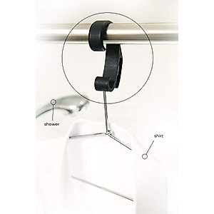 STEAM CLIP Travel Tool Over shower door hook Traveler's Steamer Clip Hook, Over The Door Hanger for Shower, Heavy Duty Clip Hooks for Clothes Bottle Opener & Phone Stand - 1 pack