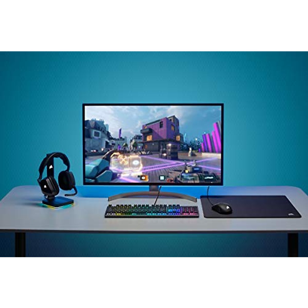 Corsair K60 RGB Pro Low Profile Mechanical Gaming Keyboard - CHERRY MX SPEED Mechanical Keyswitches – Slim and Streamlined Durable Aluminum Frame - Customizable Per-Key RGB Backlighting
