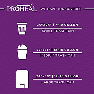 7-10 Gallon Clear Trash Can Liners, 100 Count - 24" x 24" High Density Trash Bin Bags for Lightweight Garbage - Wastepaper Basket Bin Liners, Shredder Bags, Bathroom, Office - 8 Micron Thick