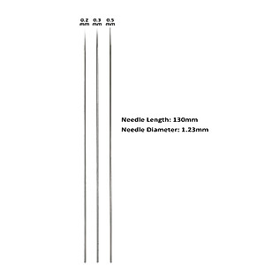 Uouteo 0.2mm, 0.3mm, 0.4mm,0.5mm Airbrush Nozzle Needles Replacement Parts for Airbrush Trigger Gun