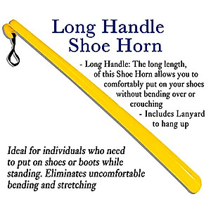 RMS Premium 7-Piece Hip Knee Replacement Kit with Leg Lifter, 19 and 32 inch Rotating Reacher Grabber, Long Handle Shoe Horn, Sock Aid, Dressing Stick, Bath Sponge - for Knee or Back Surgery Recovery