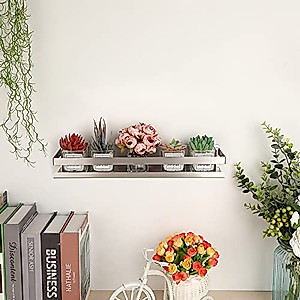 OwnMy 2PCS 16 Inch Shower Shelf Bathroom Inside Shower Caddy Stainless Steel Shower Racks Shower Baskets, Metal Kitchen Organizer Racks Floating Shelves Wall Mount Rectangular Corner Shower Shelves