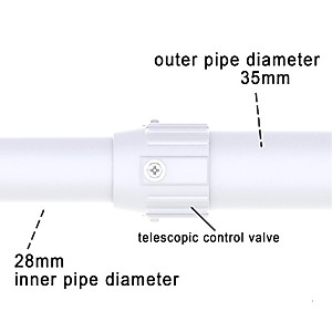 WiTi Extendable Mounting Pole for Security Surveillance Cameras,15.7-23.6 inch Adjustable Ceiling Mount Bracket for CCTV IP Camera,Solid Metal Powder Spray Coating
