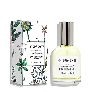 Herb & Root Sandalwood Perfume Spray, Eau de Parfum for men or women | Sharp Australian Sandalwood | Vegan, Cruelty Free | Made in the USA
