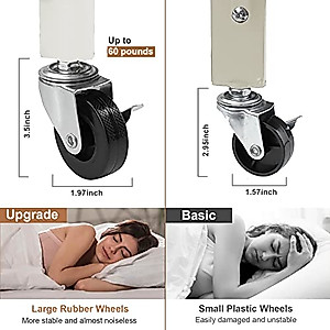 ALANNG 5 Tier Storage Shelves Heavy Duty on Wheels, Foldable Metal Shelving Units 11.1" D x 24.2" W x 59" H for Garage Kitchen Bakers, No Assembly Organizer Rack White