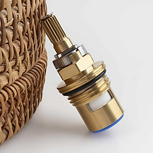 Shower Faucet Cartridge Fit Kohler Shower Valve Cartridge Replacement, Ceramic Valve Cartridge Compatible with Gp77006-Rp 2-Handle Faucet, Cold