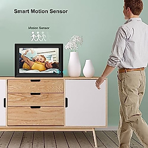 32GB FRAMEO 10.1 Inch Smart WiFi Digital Photo Frame 1280x800 HD IPS LCD Touch Screen, Auto-Rotate, Motion Sensor, Built in 32GB Memory, Share Moments Instantly via Frameo App from Anywhere