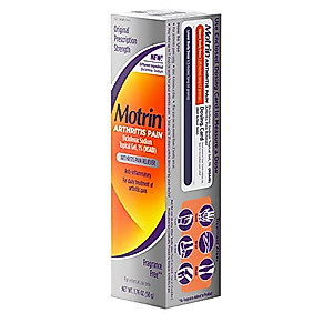 Motrin Arthritis Pain Relief Diclofenac Sodium Topical Gel 1%, Anti-Inflammatory Cream for Arthritis Pain in Hands, Wrists, Elbows, Knees, Feet & Ankles, NSAID Pain Relief Gel, 1.76 Oz
