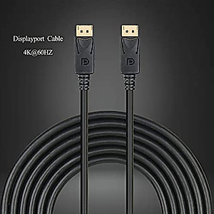 Anbear DisplayPort to Displayport Cable 6 Feet, Gold Plated Display Port to Display Port Cable 4K@60HZ Resolution(Male to Male) for DisplayPort Enabled Desktops and Laptops to Displays