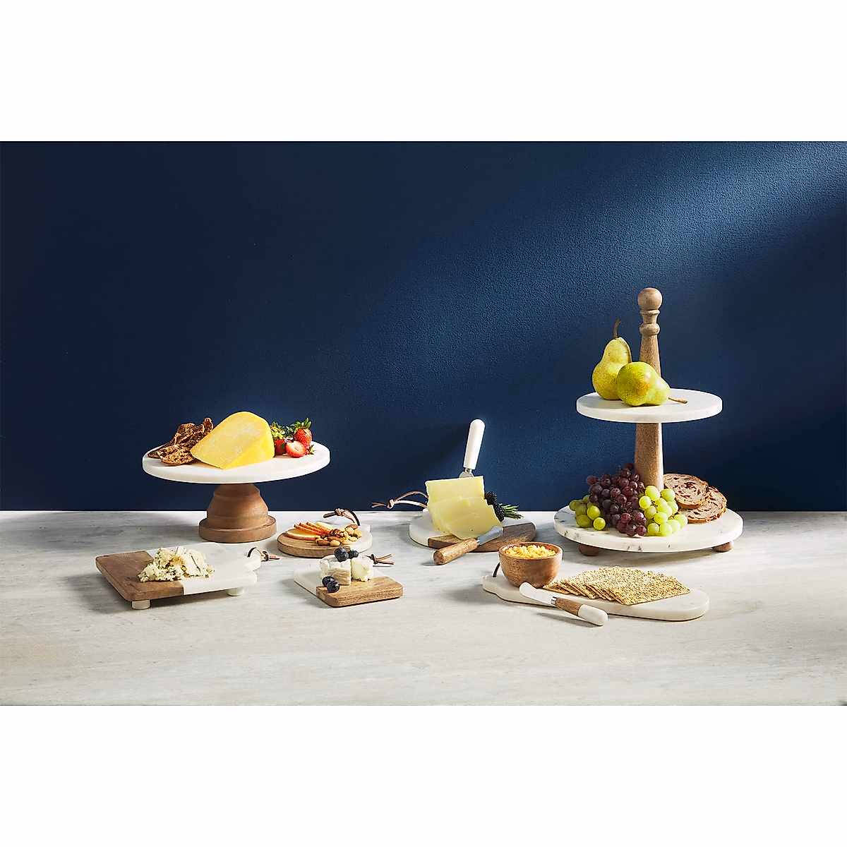 Mud Pie Dip and Tray Set, Natural, Tray 4 1/2" x 13"