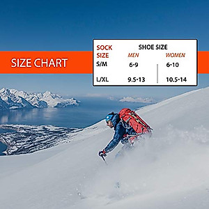 Pure Athlete Elite Wool Race Ski Socks - Warm Comfortable Snowboard/Skiing Socks (Orange (1) + Silver (1) + Blue (1) - 3 Pack, Large/X-Large)