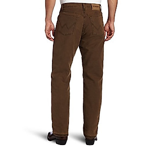 Wrangler Men's Rugged Wear Woodland Thermal Jean ,Night Brown,34x32