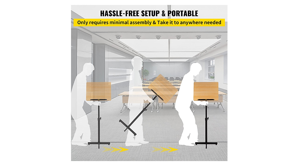 VEVOR Adjustable Lectern Stand for Presentations & Education