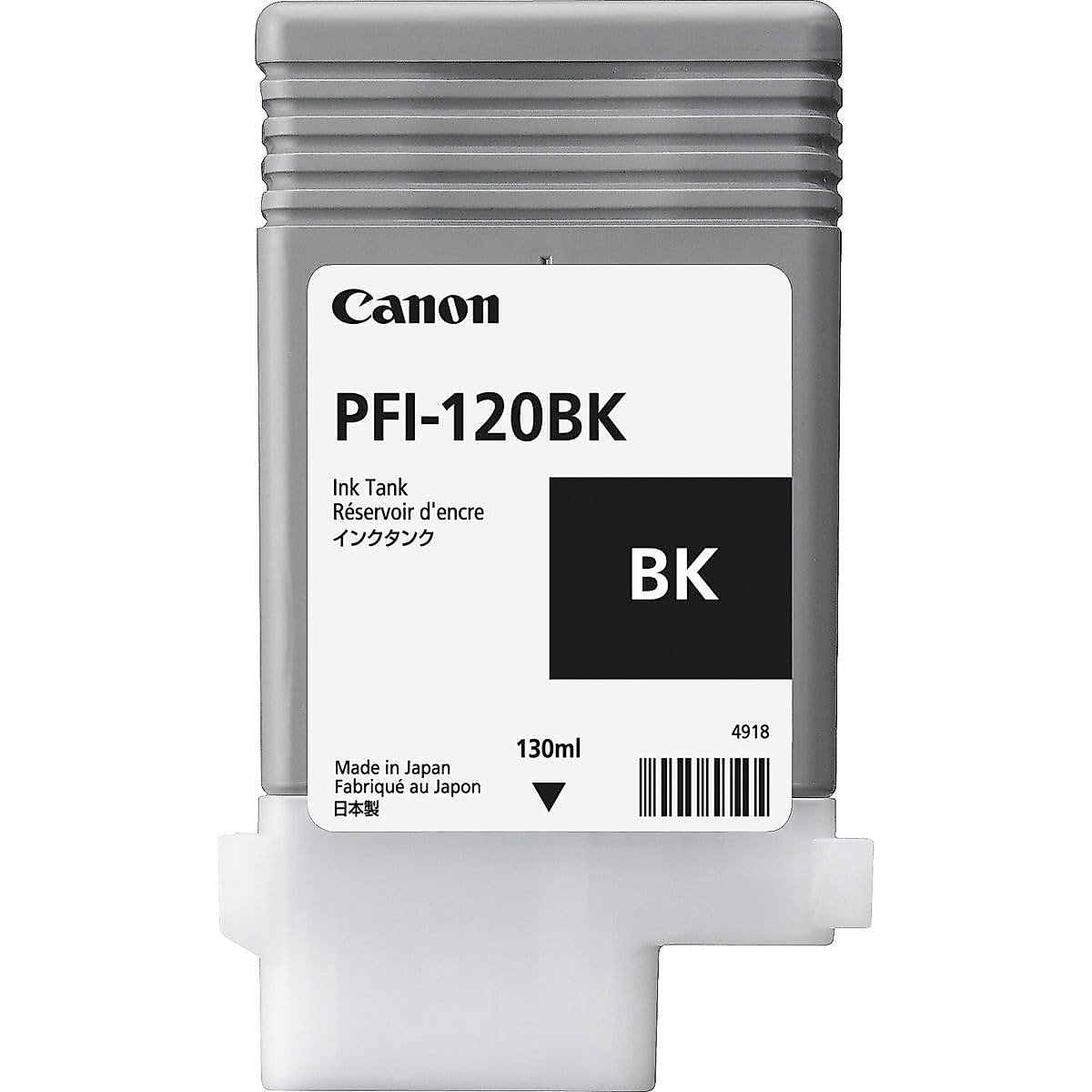 Canon PFI120 Pigment Ink Tank Bundle (Matte Black, Cyan, Magenta, Yellow, Black) in Retail Packaging