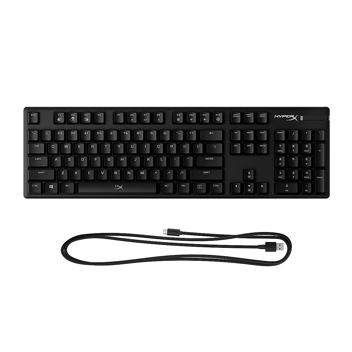 HyperX Alloy Origins - Mechanical Gaming Keyboard, Software-Controlled Light & Macro Customization, Compact Form Factor, RGB LED Backlit - Tactile HyperX Aqua Switch (Renewed)
