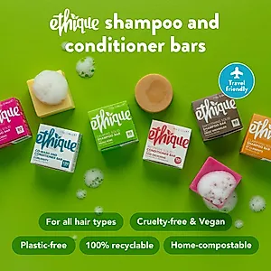 Ethique Nourishing Solid Conditioner Bar for Balanced to Dry & Damaged Hair - The Guardian - Vegan, Eco-Friendly, Plastic-Free, Cruelty-Free,2.12 oz (Pack of 1)