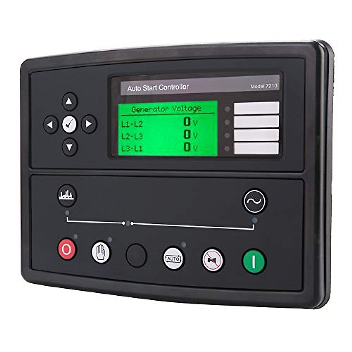 DSE7210 Deep Sea Electronic Generator Controller Module Control Panel LCD Display for/Gasoline/Gas Genset Motor
