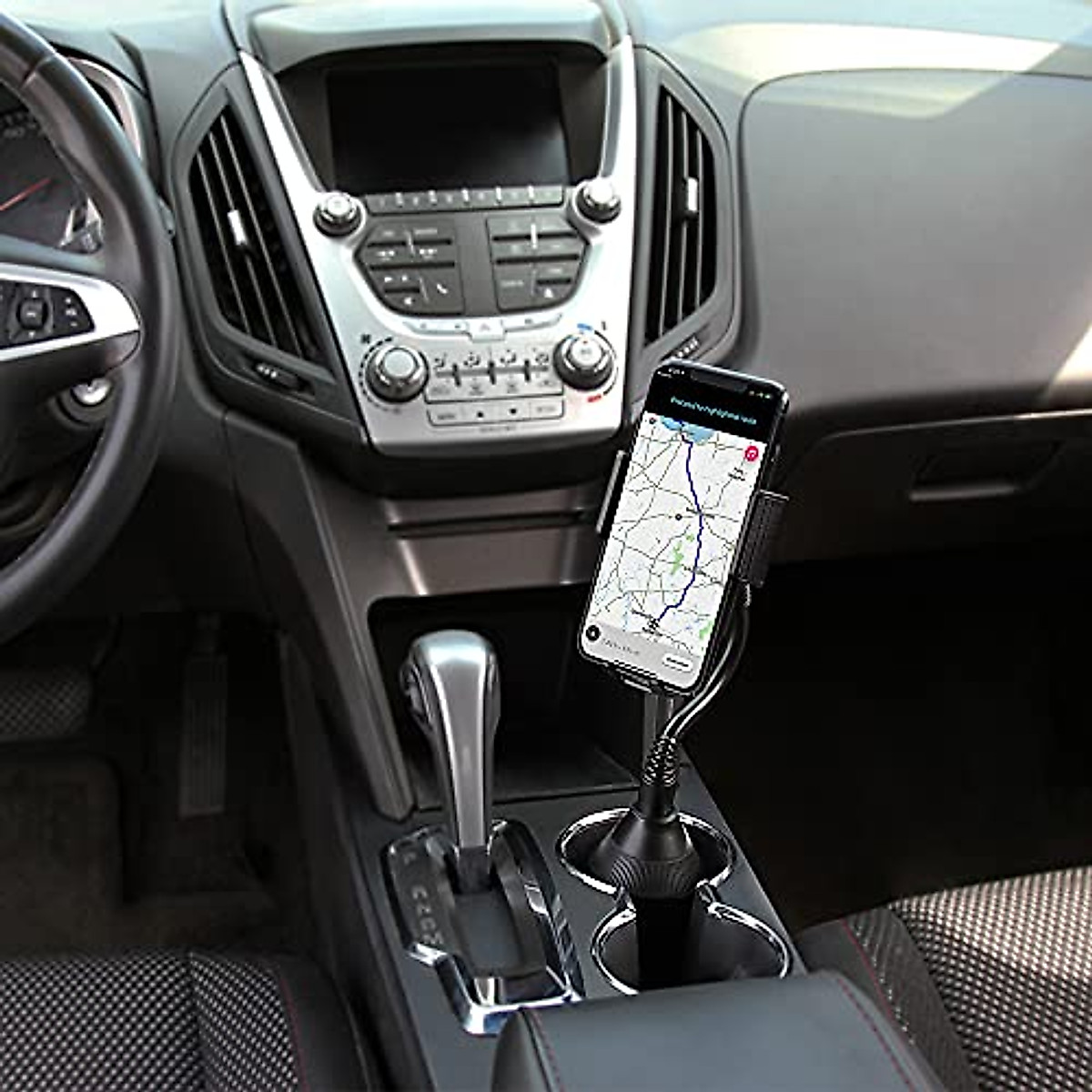 Limitless PhoneStation Car Cup Holder Phone Mount with Adjustable Base, Flexible Neck & Air Vent Clip for iPhone/Samsung/Note/Galaxy & More