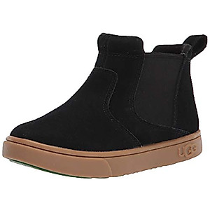 UGG Unisex-Child Hamden Ii Sneaker, Black, 7 Toddler US