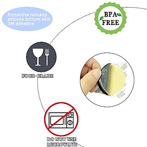 Chyesong 24PCS Silicone Bottom for Tumblers, Rubber bottoms sublimation Protective Anti-Slip with 3M Adhesive Skinny Tumblers , Mason Jars 12oz/15oz/17oz/20oz/30oz (56mm), Black