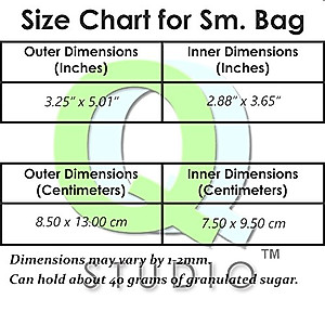 QQ Studio Pack of 100 Smell Proof Food Safe Flat Metallic Foil Flat Zip Top Lock Sample Food Storage Bags Pouch 8.5x13cm (3.3x5.1) (Matte Blue)