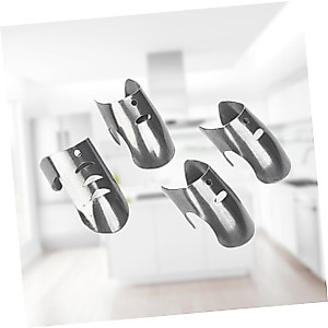OKUMEYR 4pcs Thumb Protector Peeling Finger Guard Finger Guard Slicing Chef Finger Protector Finger Cutting Guard Finger Cutting Protector Finger Protectors Stainless Knife Guard Anti-cut