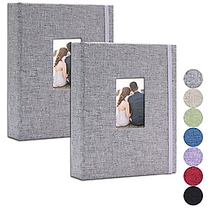 Vienrose 2 Pack Mini Polaroid Photo Album Book 208 Pocket 2x3 Inch Pictures for Fujifilm Instax Mini 7s 8 9 11 25 26 40 50s 90 Evo Z2300 Instant Camera, Polaroid Snap Grey