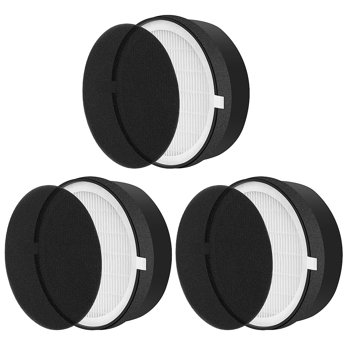 LV-H132 Replacement Filter for LEVOIT LV-H132 Air Purifier, 3-in-1 H13 True HEPA Filter Replacement Part LV-H132-RF, 3 Pack by APPLIANCEMATES