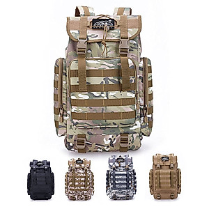 Sirius Survival “The Rambler” - 40L Tactical Backpack with MOLLE Webbing (Black)