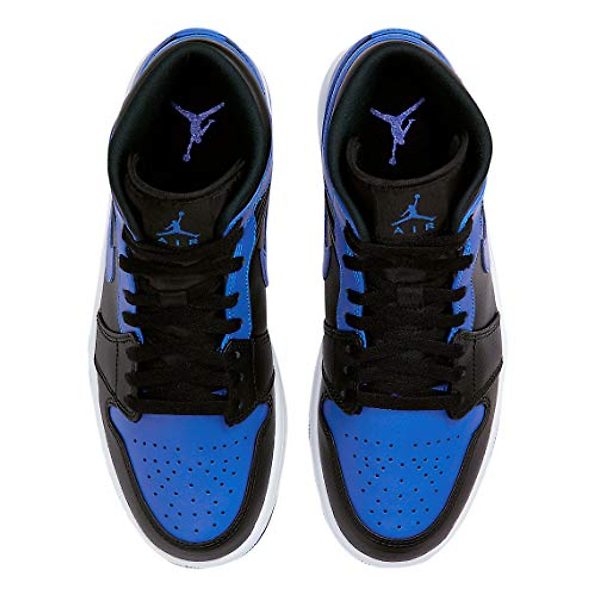 Nike Men's Air 1 Mid Shoes, Black/Hyper Royal-white, 9