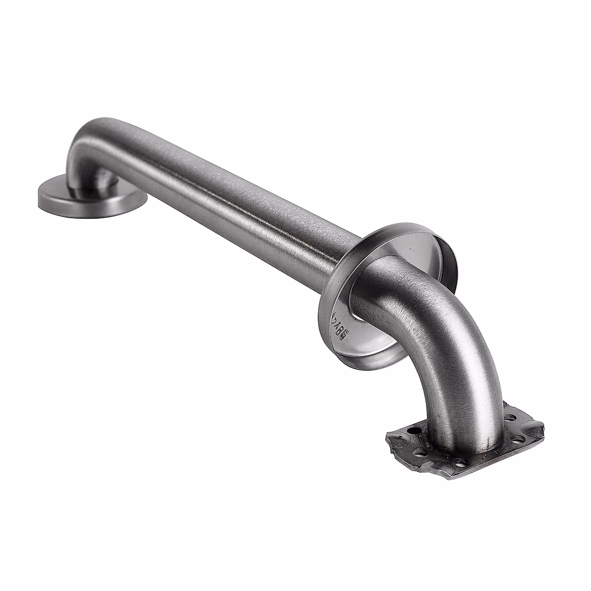 Bobrick 42-Inch Straight Grab Bar, ADA Compliant Bathroom Safety Rail, Satin Finish Stainless Steel with Concealed Mounting Flange, Ideal for Commercial and Residential Bathtubs & Showers (Model B-5806x42)